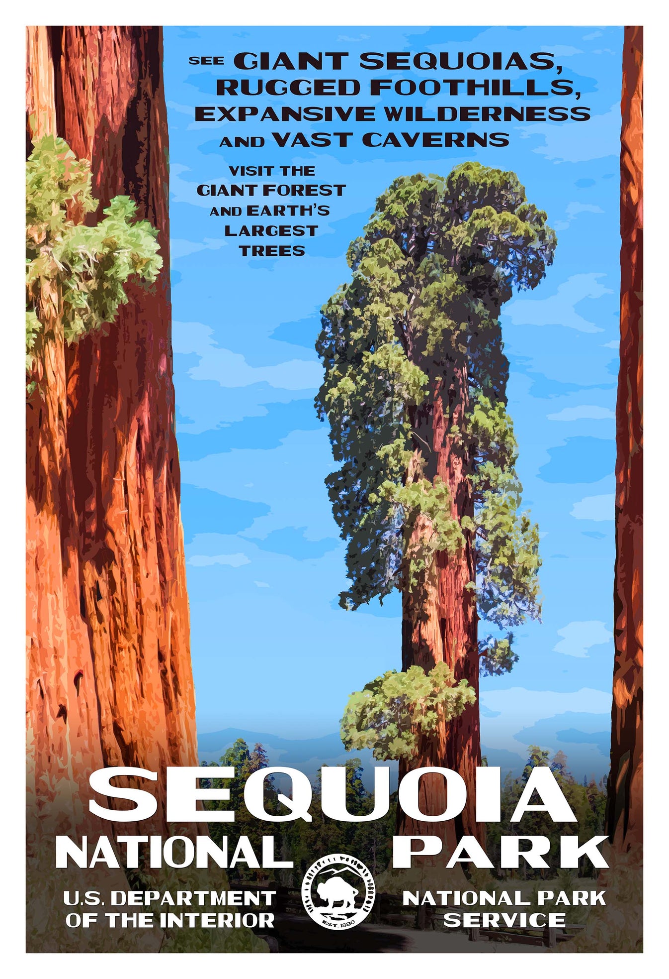Sequoia National Park Poster – National Park Posters
