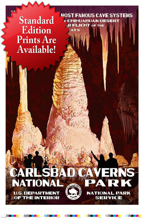 Carlsbad Caverns Poster | New Mexico Travel Poster – National Park Posters