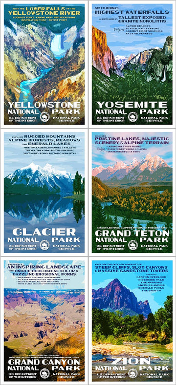 WPA National Park Poster Collections | National Park Art Prints ...