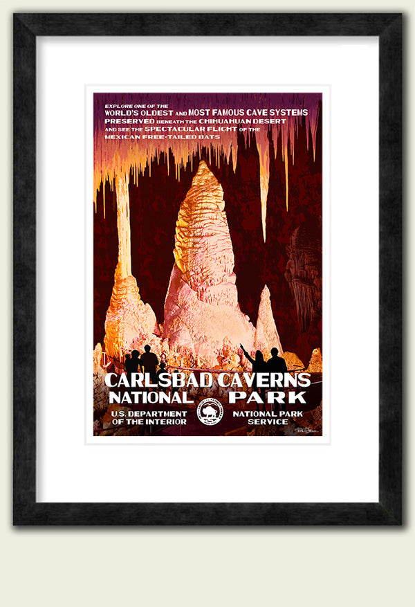 Carlsbad Caverns National Park Poster | New Mexico WPA-Style Prints ...