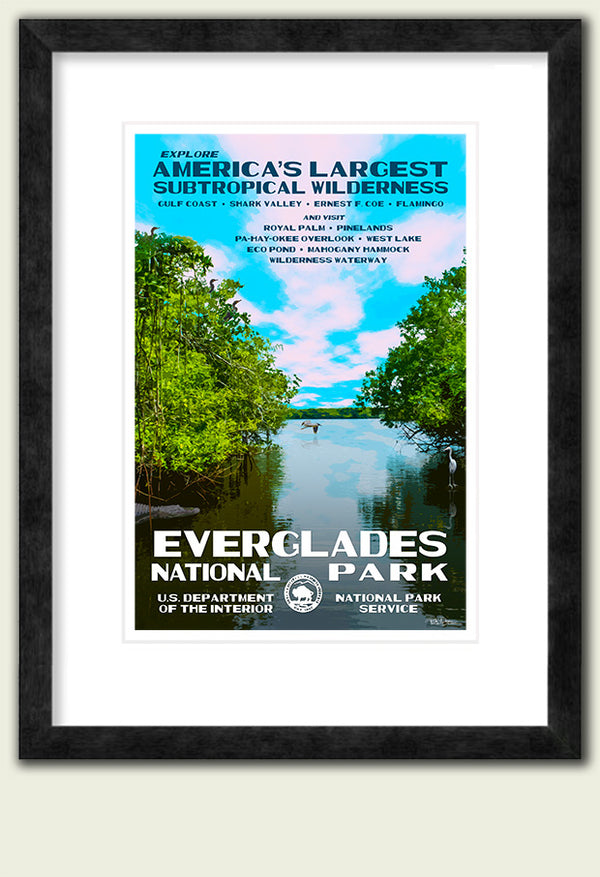 Everglades National Park Poster | Everglades Artwork – National Park ...
