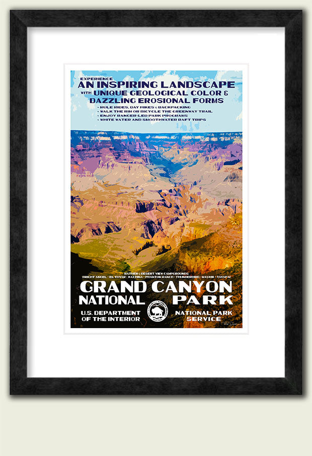 Grand Canyon National Park Poster | Grand Canyon Print – National Park ...