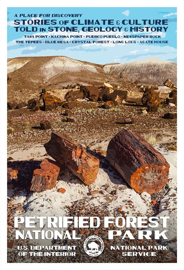 Petrified Forest National Park Poster | Travel Poster Prints – National ...