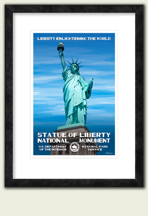 Statue of Liberty National Monument Poster | WPA-Style Art Print ...